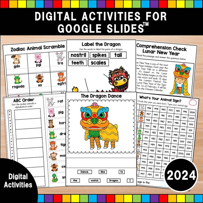 Chinese New Year 2024 Activities Lunar New Year Chinese Zodiac Animal ...