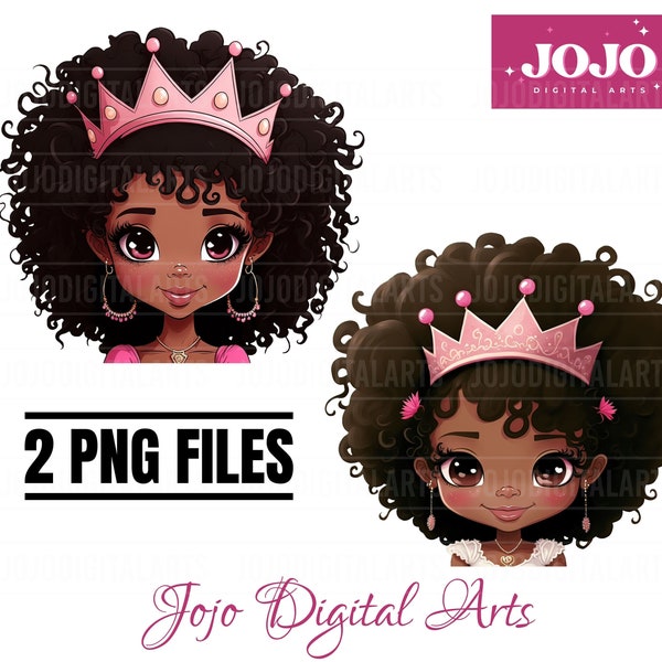 African American Little Girl With Crown - Etsy