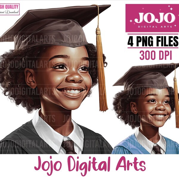 Little Black Girl Graduation - Etsy