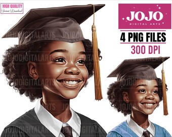 Graduation Girl Day African American Girl Black Girl Woman - Etsy