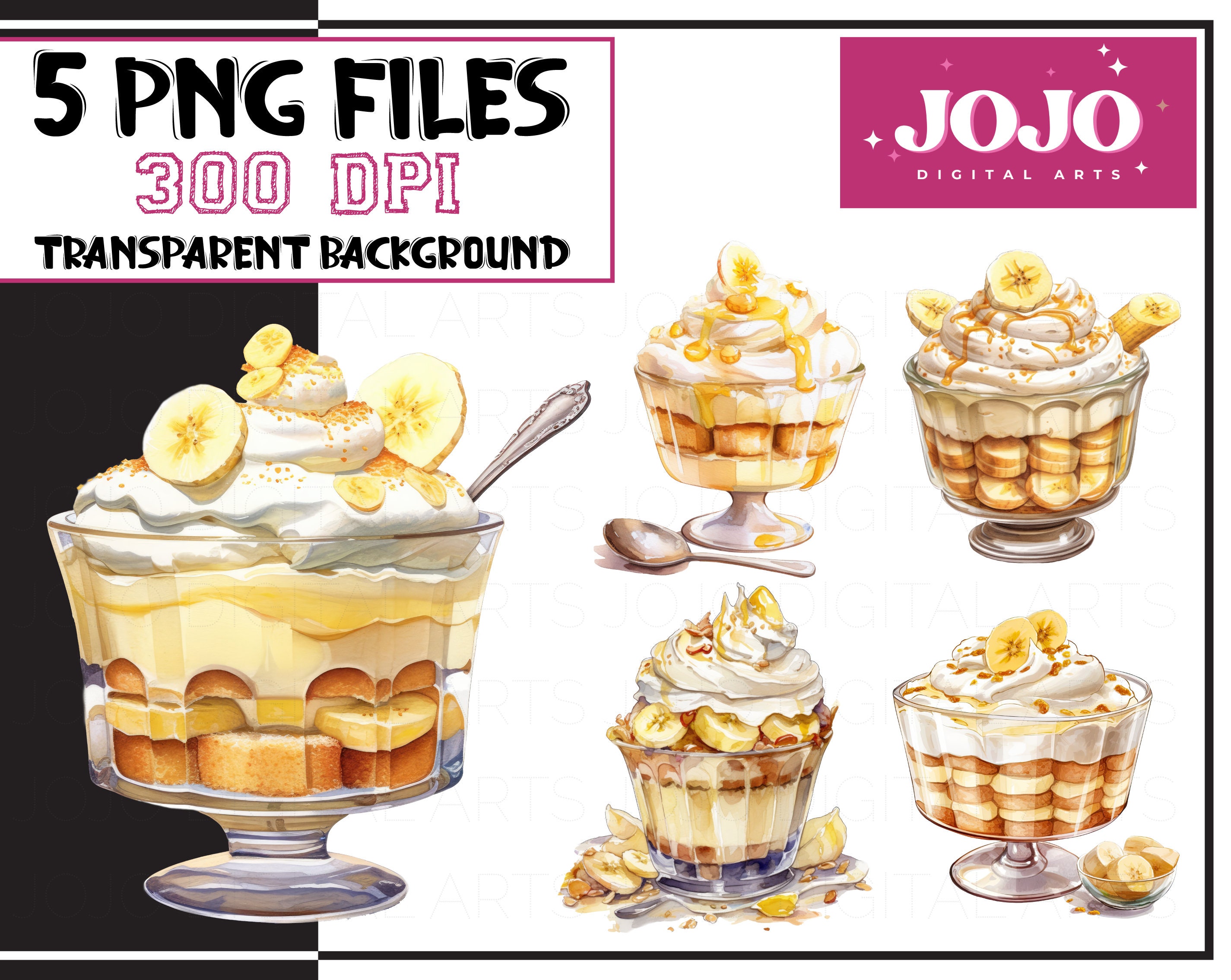 Banana Pudding Clipart