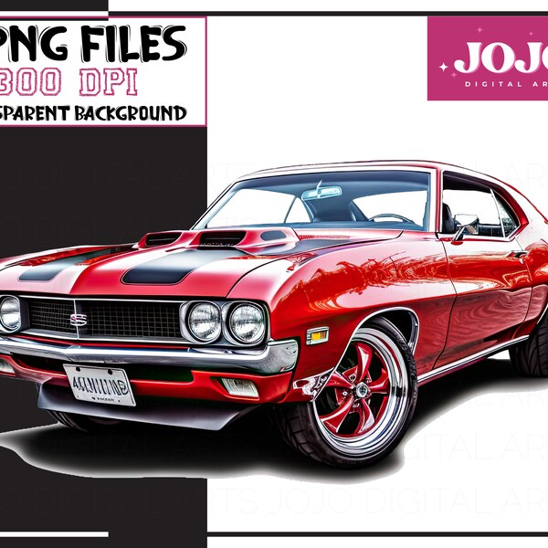 Muscle Car Print - Etsy