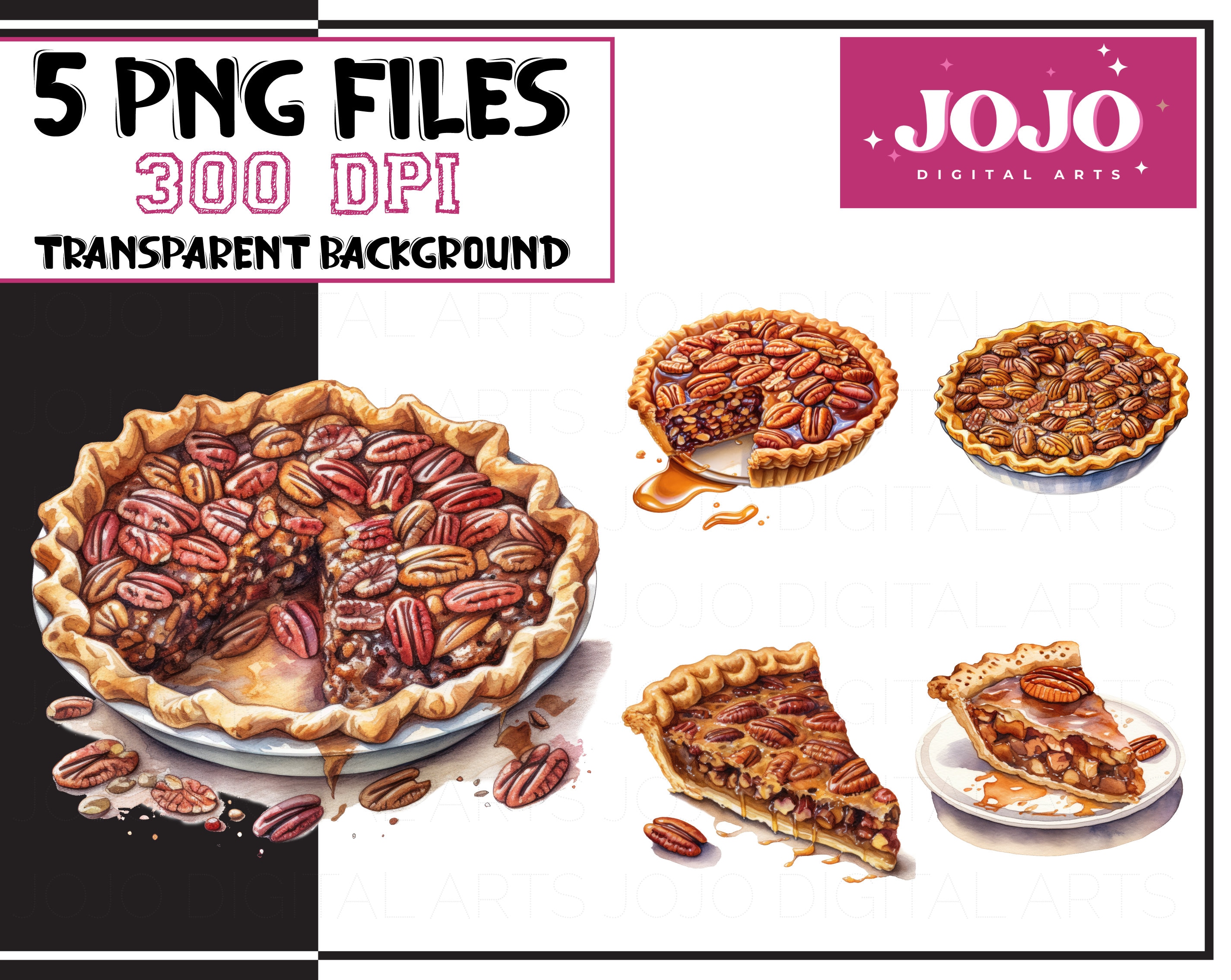 Pecan Pie Slice Clipart Flower