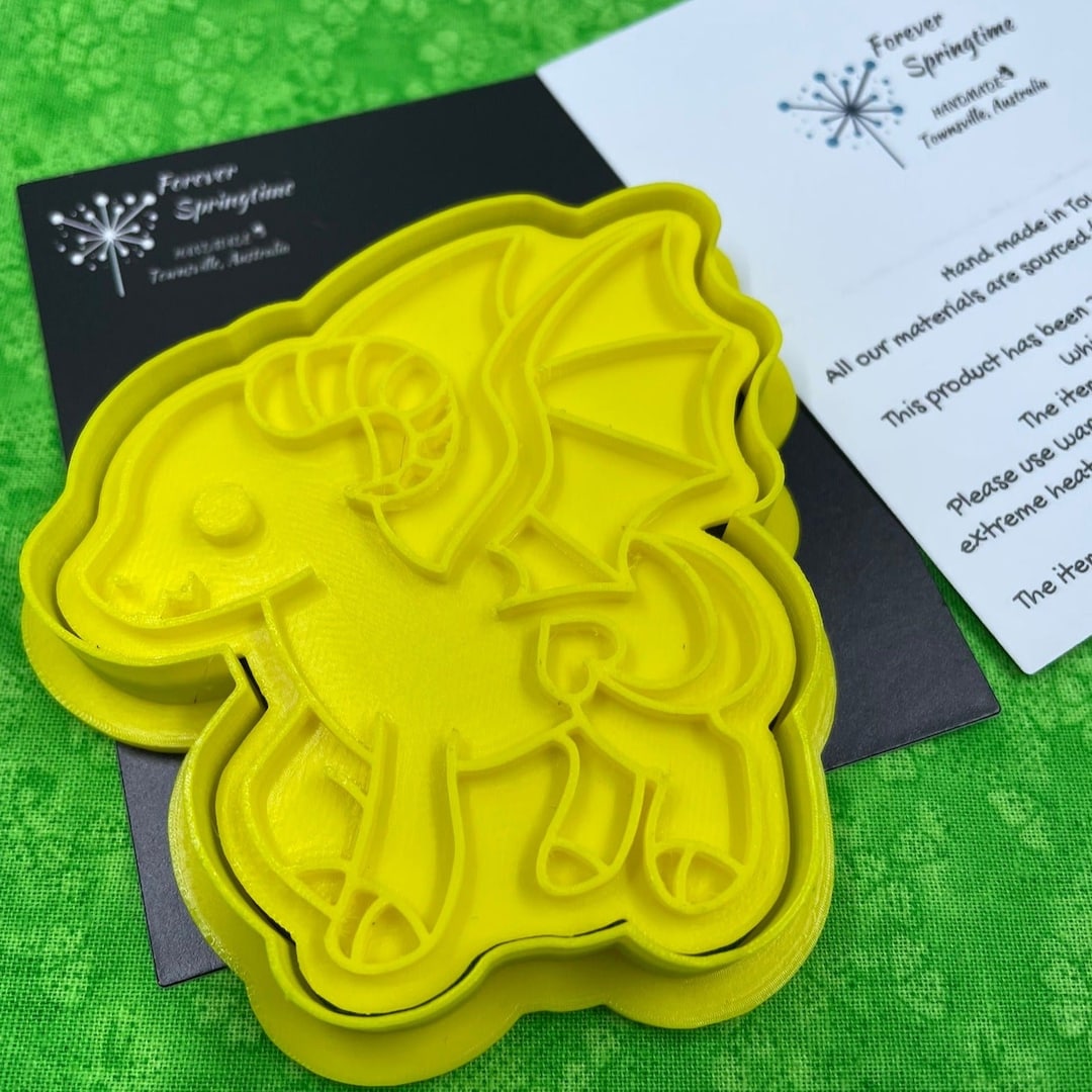 Cryptid Jersey Devil Creature Cutter and Embossing Stamp: Art - Etsy