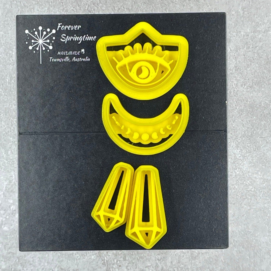 Crystal Moon Third Eye PACK Cutters: Art, Baking, Craft - Etsy