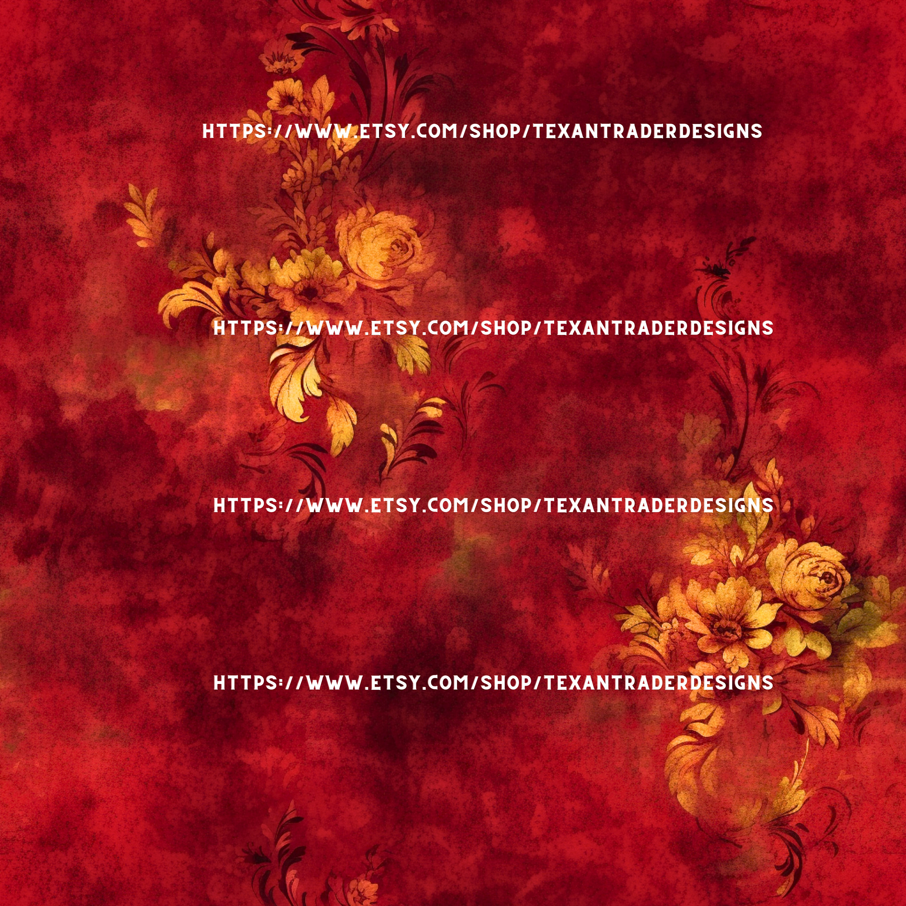 Seamless Dark Red Distressed Digital Paper Printable, Instant Download ...