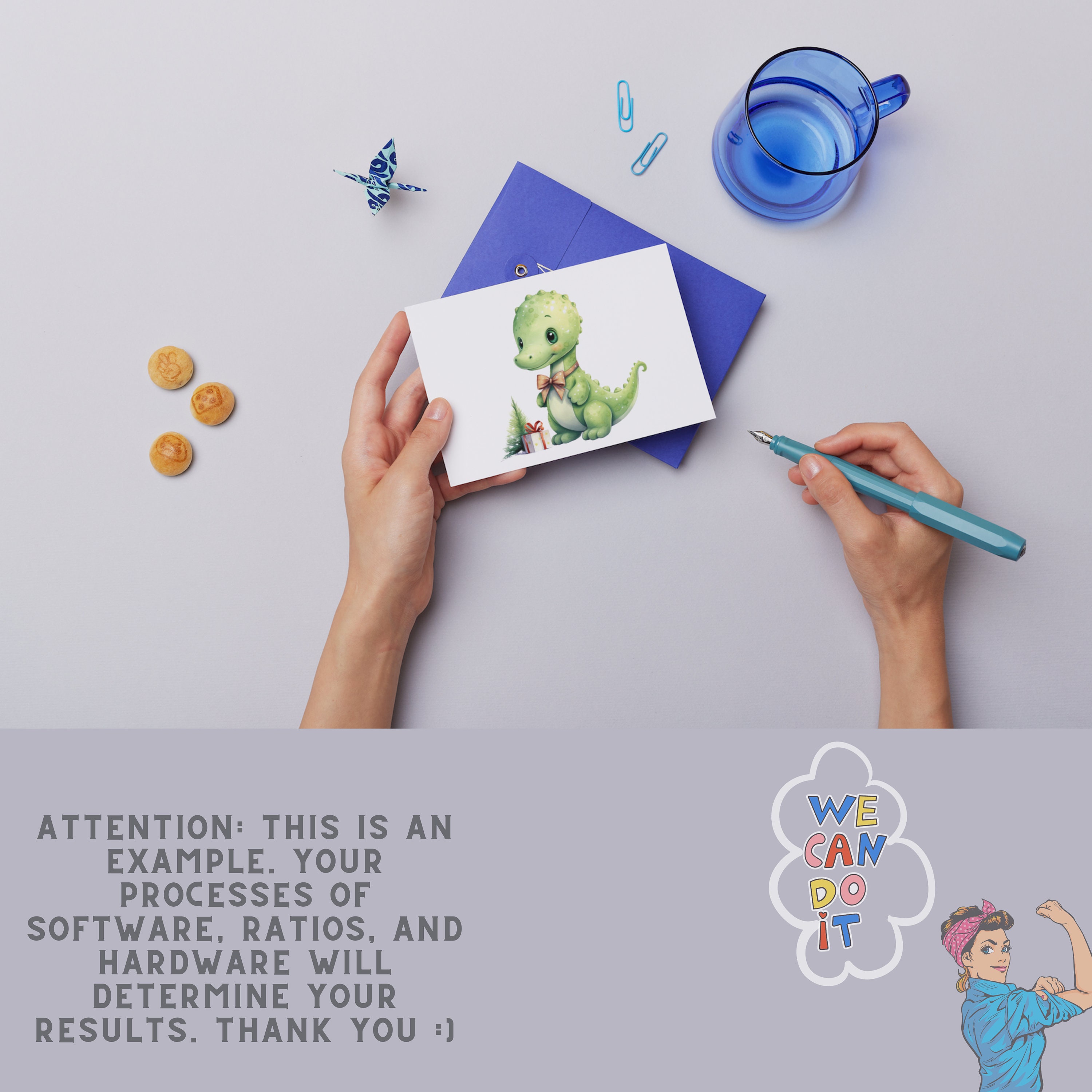 Cute Neutral Baby Dinosaur Christmas Theme PNG Clipart, Watercolor ...