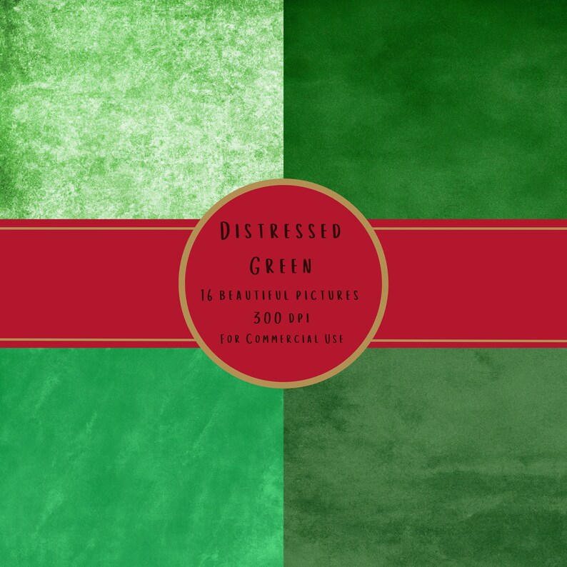 Distressed Green Textures Digital Paper, Vintage Green Printable Paper ...