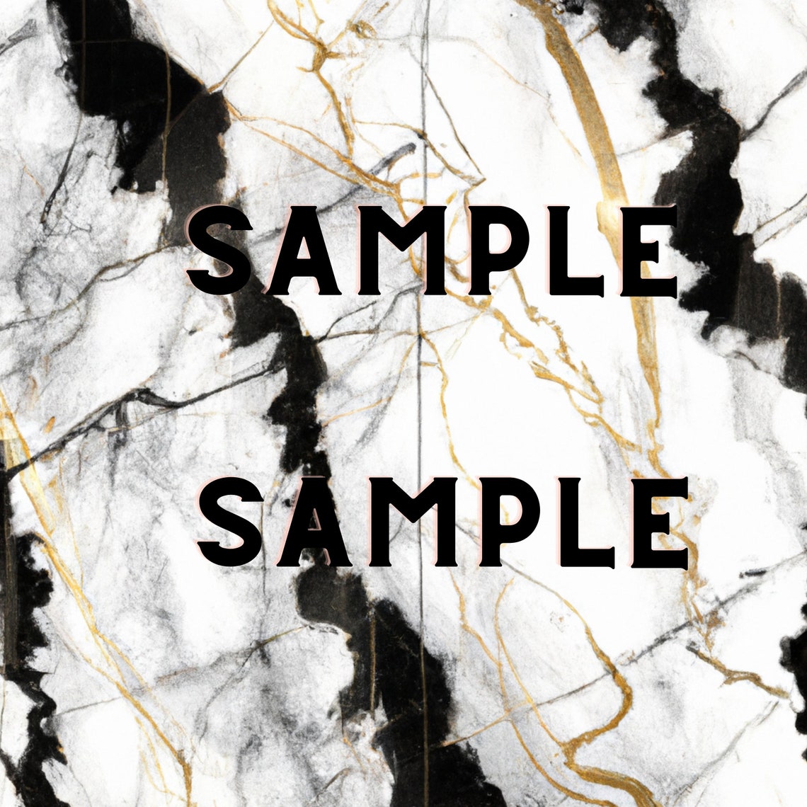 Black & White Marble Digital Paper, Marble Textures Gold Veins, Instant ...