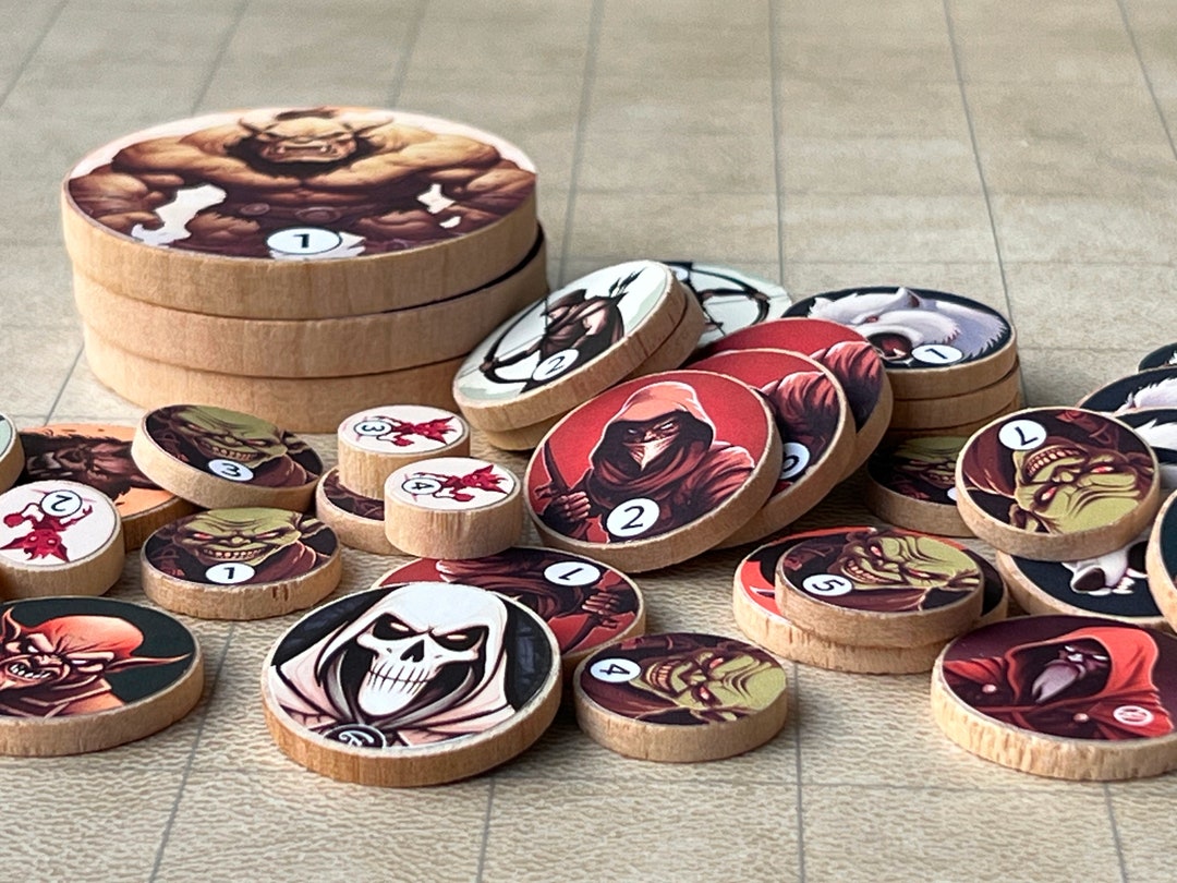 37pc Enemy Tokens: Hardwood DND/RPG Markers - Etsy