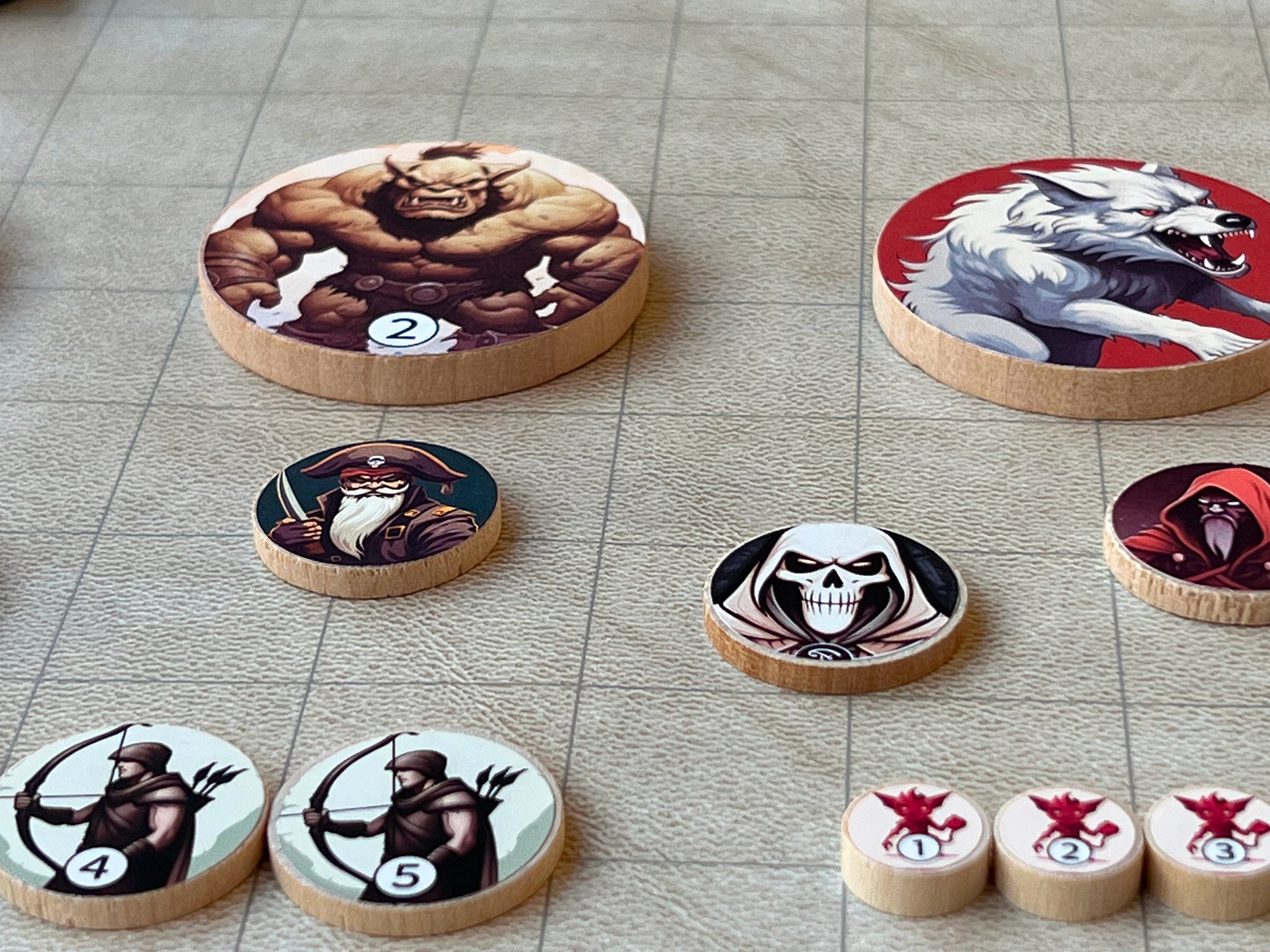 37pc Enemy Tokens: Hardwood DND/RPG Markers - Etsy