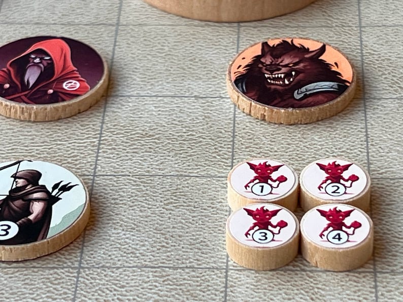 37pc Enemy Tokens: Hardwood DND/RPG Markers - Etsy