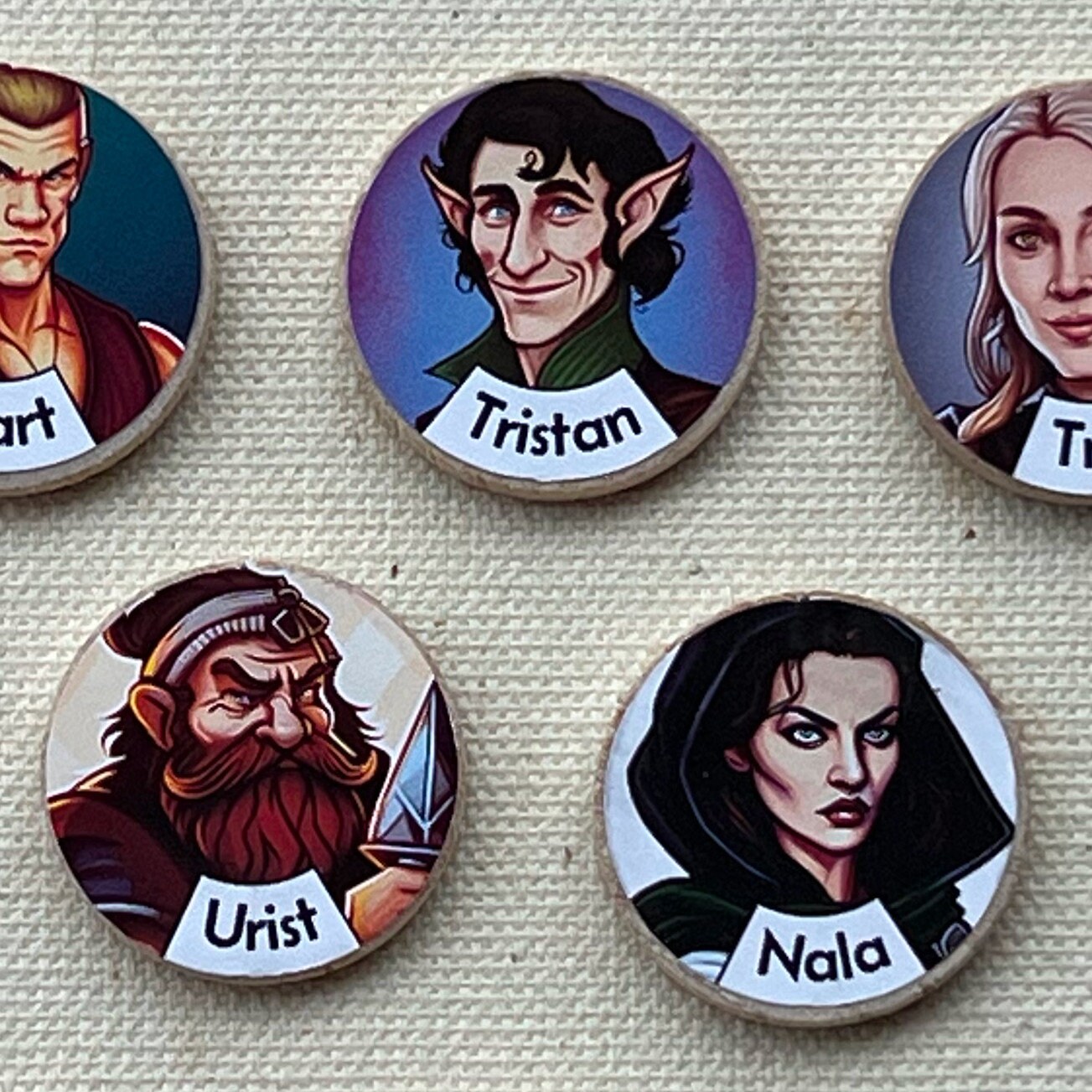 Personalized RPG Tokens Custom Artwork and Name Printing, Fully ...