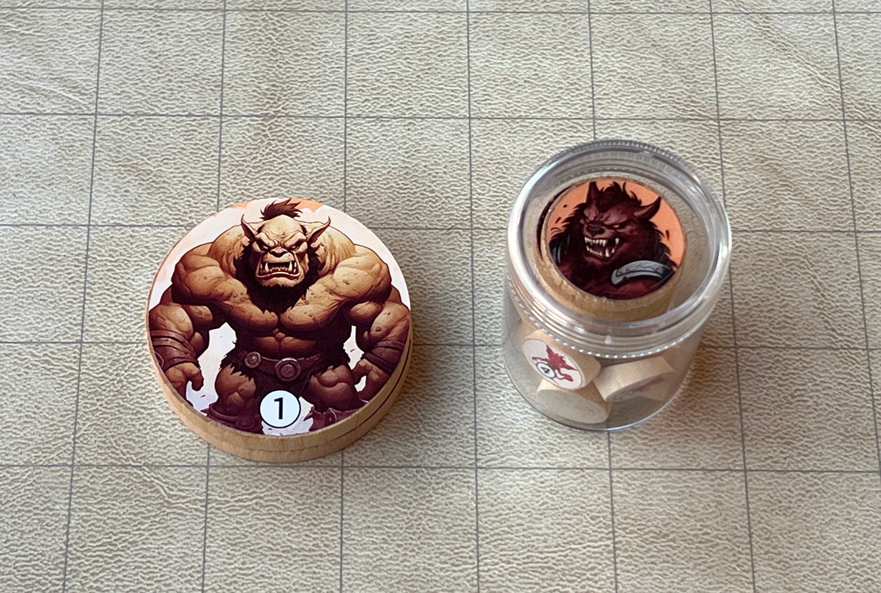 Compact Set - 18pc Enemy Tokens - Vibrant Colors & Durable, Variety of ...