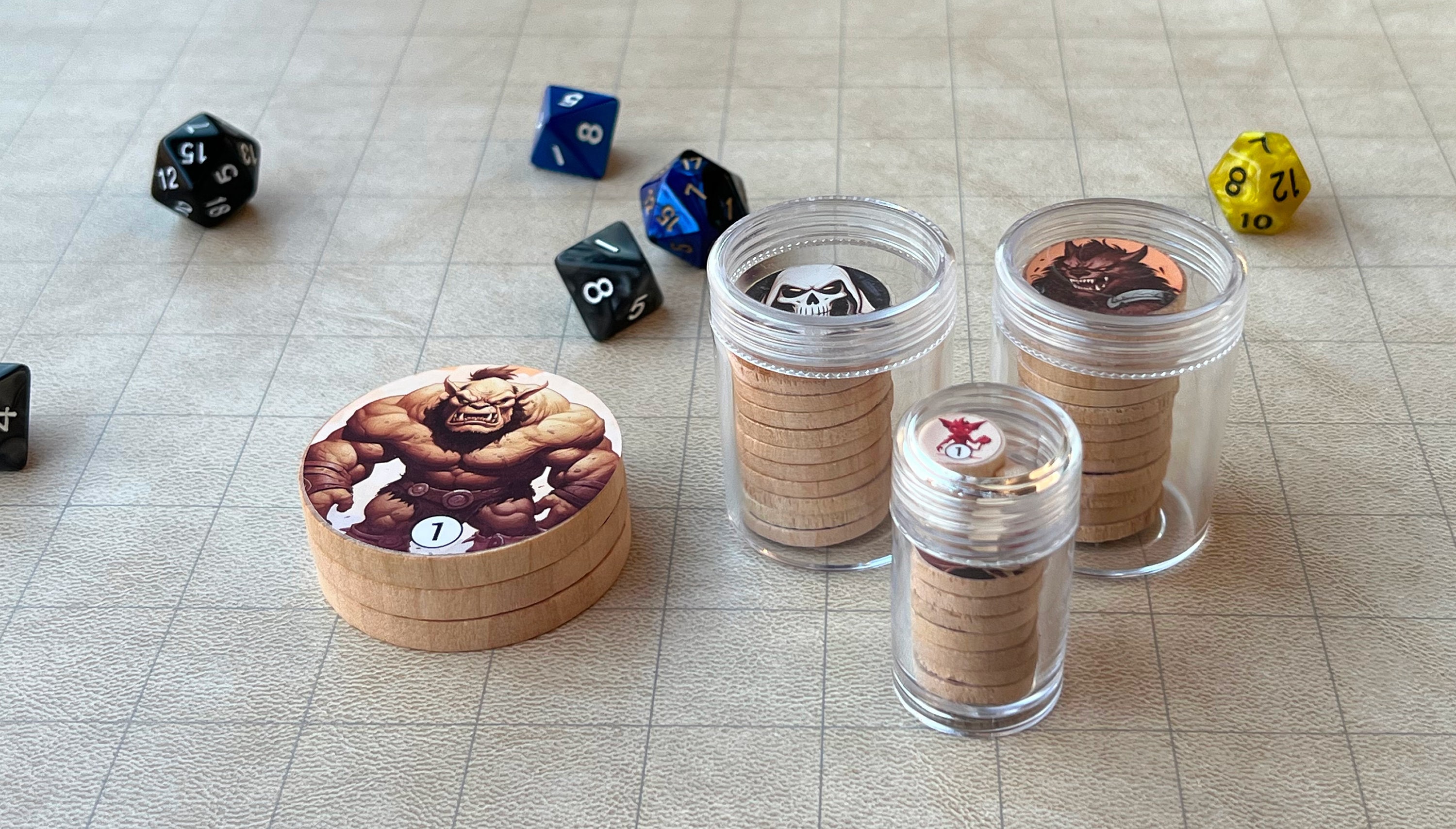 37pc Enemy Tokens: Hardwood DND/RPG Markers - Etsy