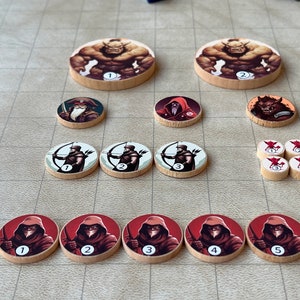 Compact Set - 18pc Enemy Tokens - Vibrant Colors & Durable, Variety of ...
