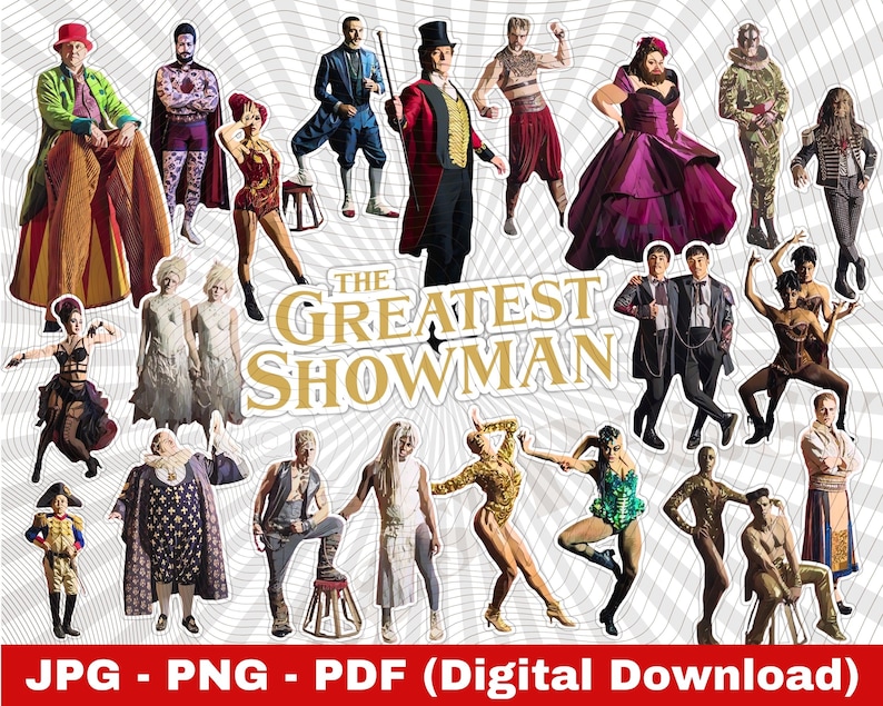 Circus Showman Stickers | MEGA Bundle of High-quality Digital Files ...