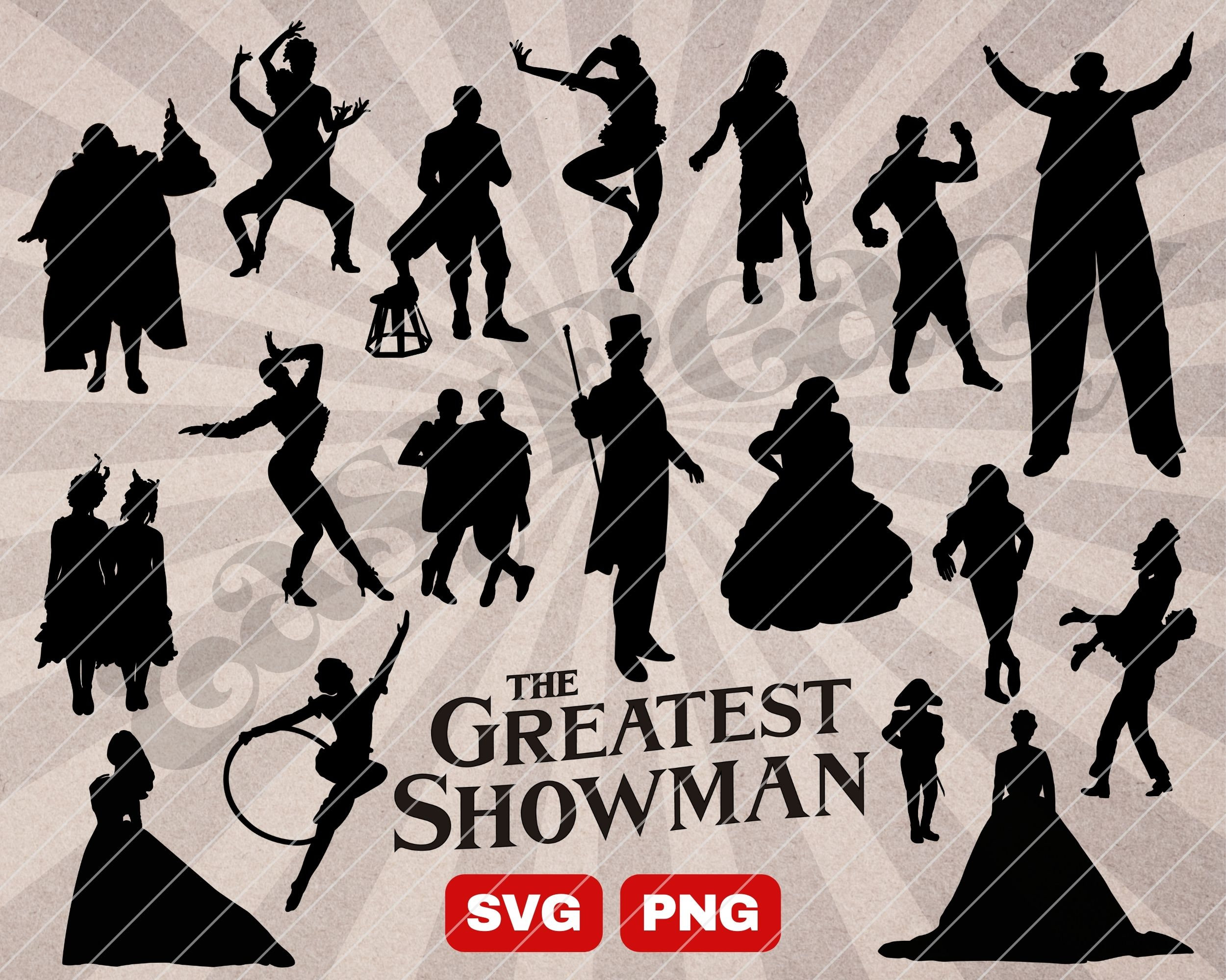 MEGA Bundle Circus Showman SVG High Quality, Circus Character Showman ...