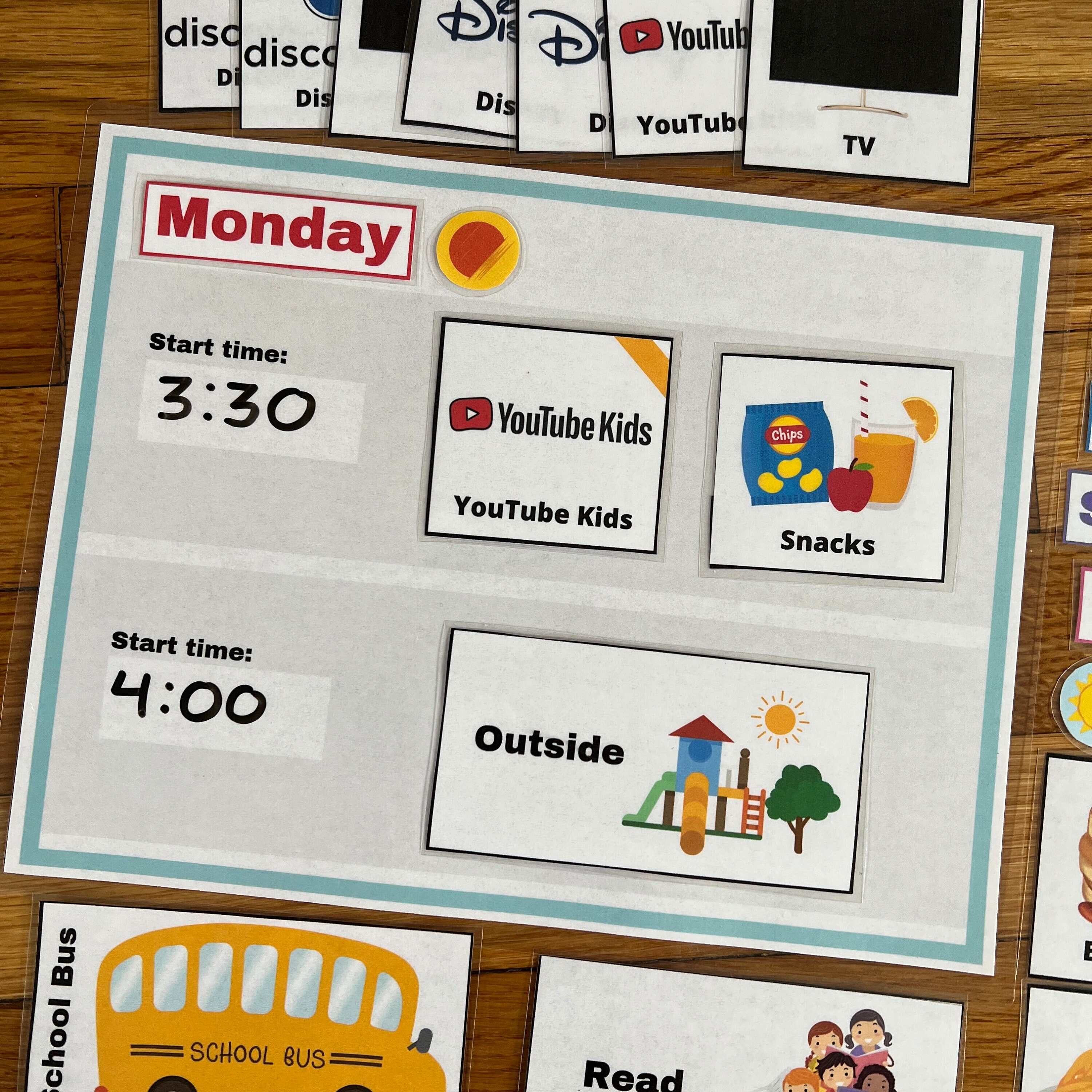 Habit Stacking for Reducing Screen Time | Visual Schedule | Bilingual ...