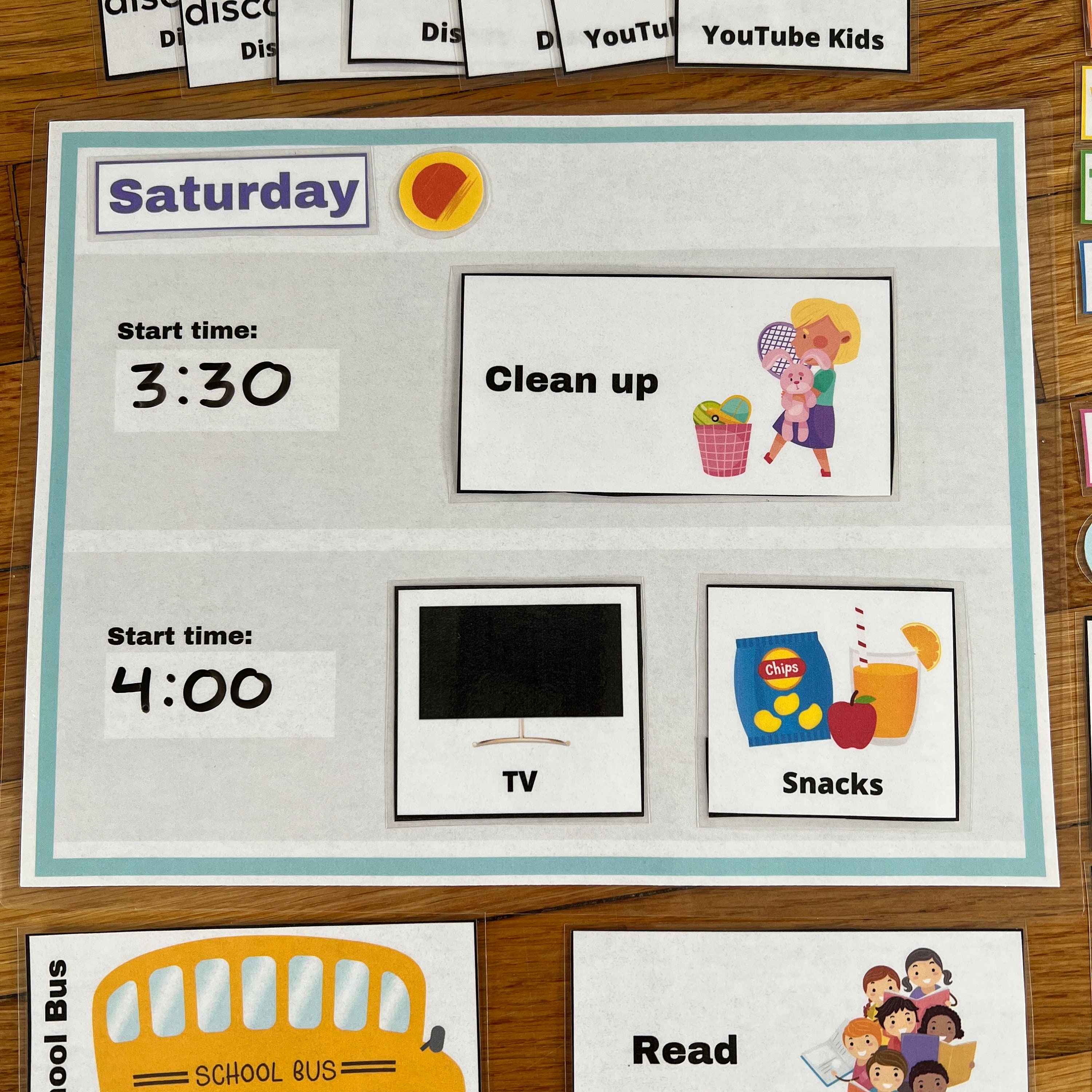 Habit Stacking for Reducing Screen Time | Visual Schedule | Bilingual ...