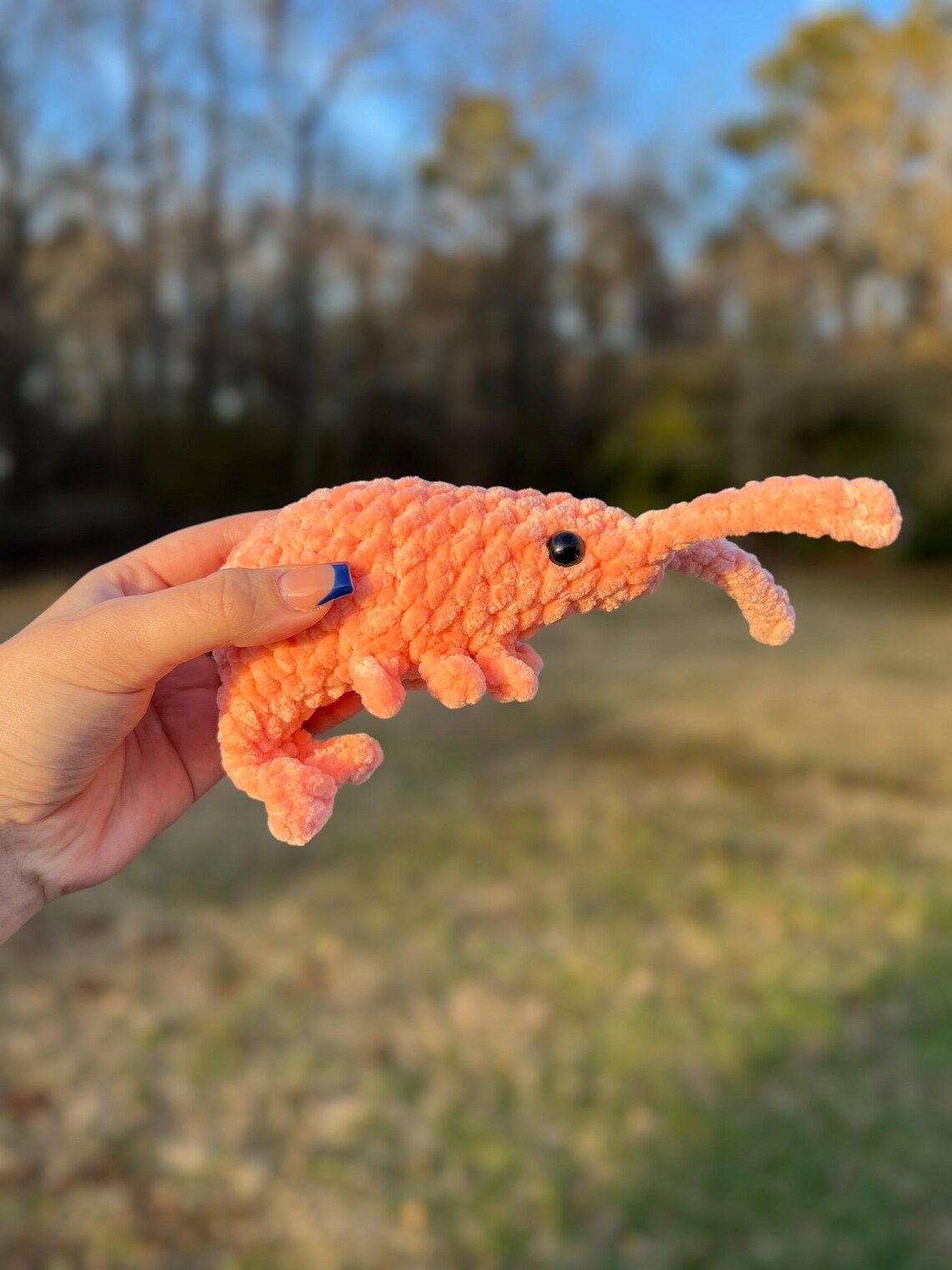 Crochet Shrimp, Amigurumi Plushie, Cute Shrimp Stuffed Animal - Etsy