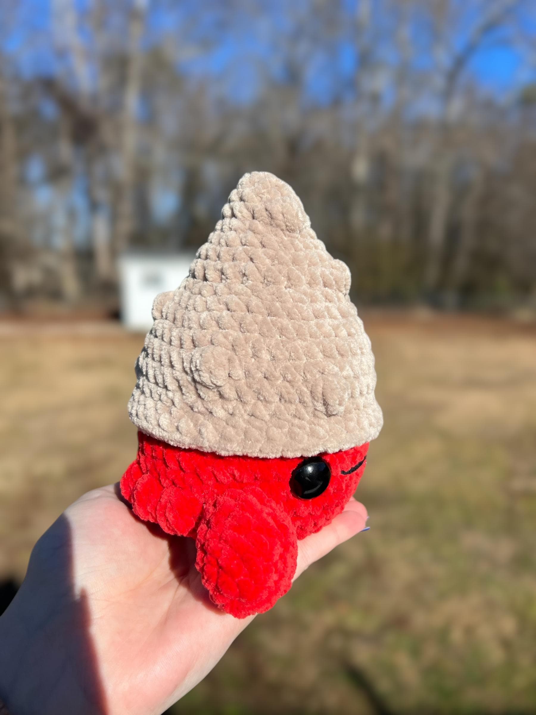 Crochet Crab Plushie, Handmade Cute Amigurumi Stuffed Animal - Etsy