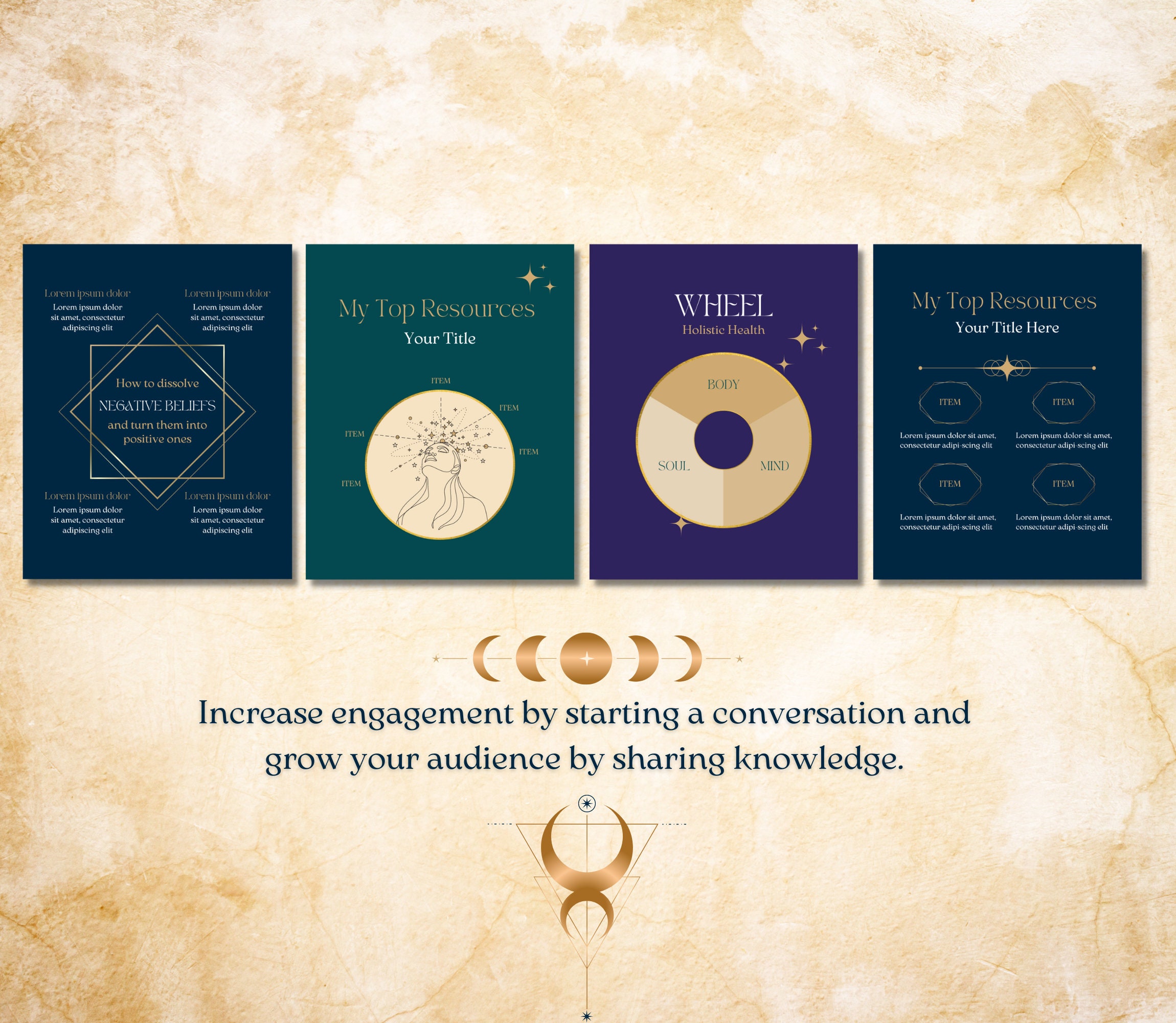 41 Spiritual Instagram Templates | Canva Template | Magical Instagram ...