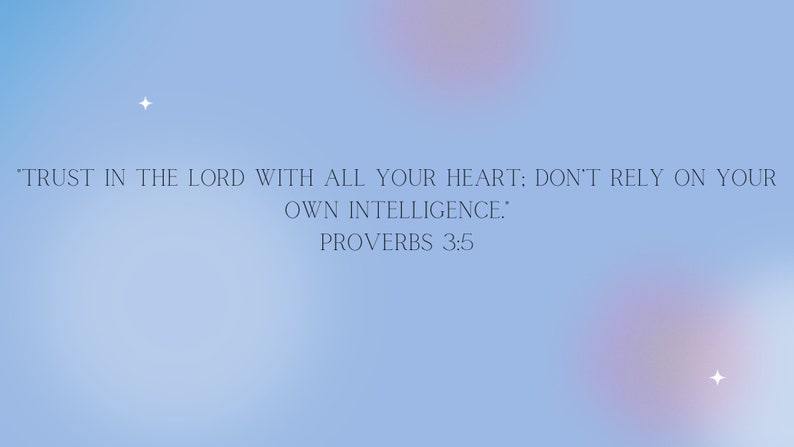 Proverbs 3:5 Digital Wallpaper - Etsy
