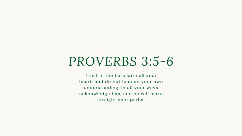 Proverbs 3:5-6 Digital Wallpaper - Etsy