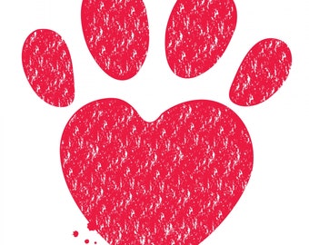 Paw Shape Vector Art - Etsy