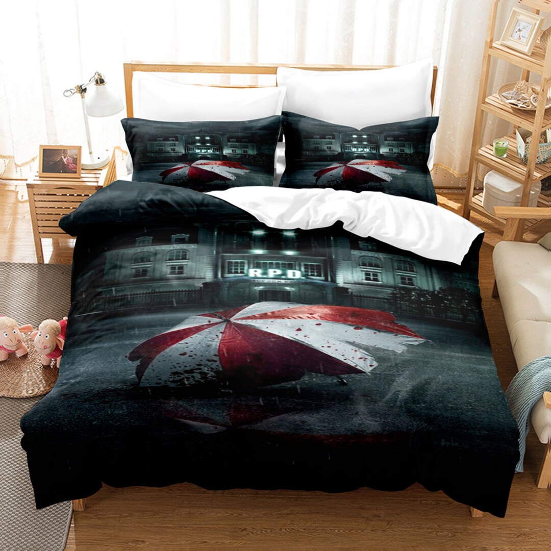 3D Printed Resident Evil Bedding Set Duvet Cover Set With 1 - Etsy
