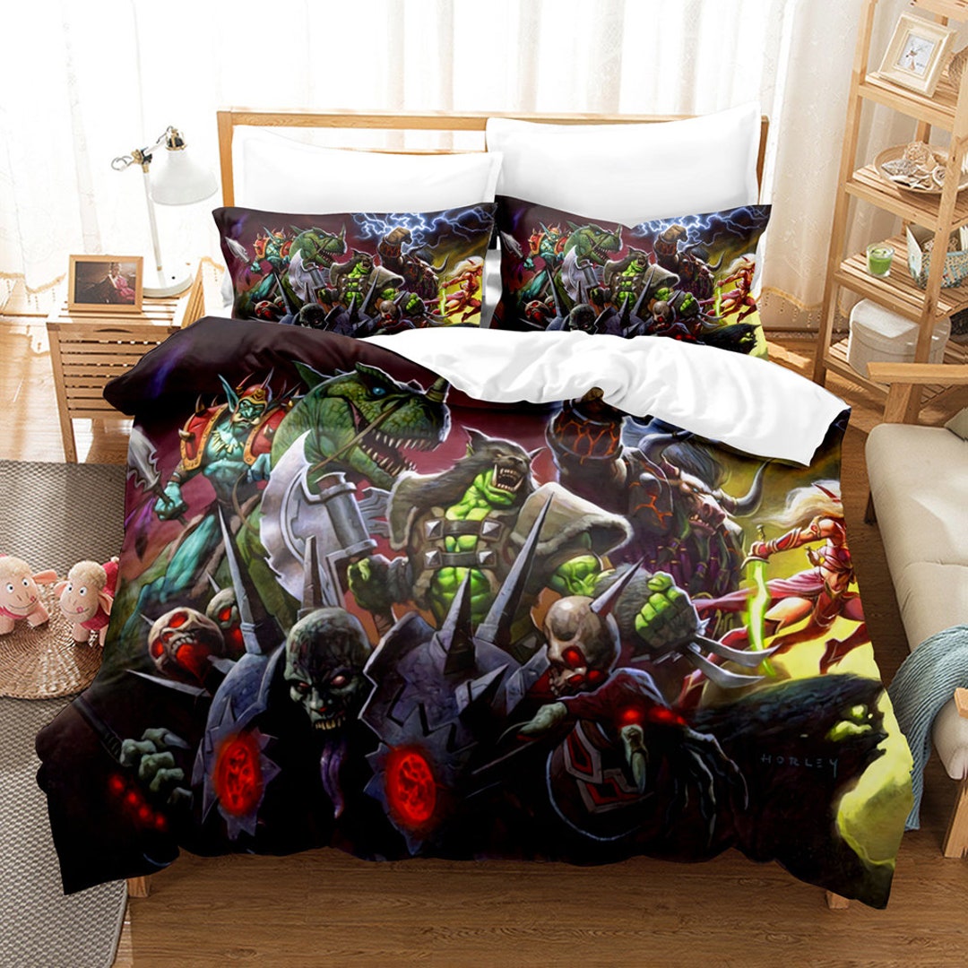 3D Printed Wow Horde World of Warcraft Bedding Set Duvet Cover - Etsy