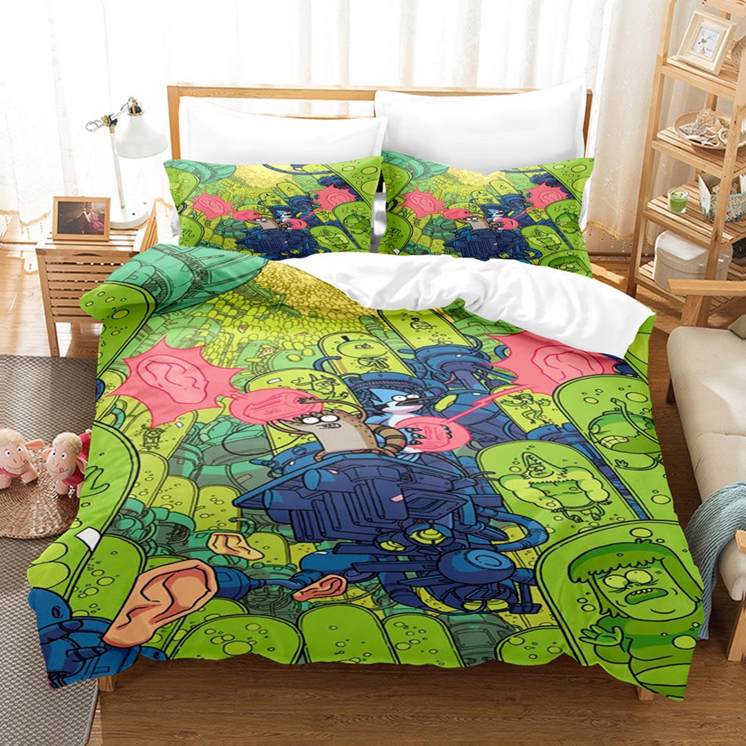 3D Printed Regular Show Bedding Set Duvet Cover Set With 1 - Etsy