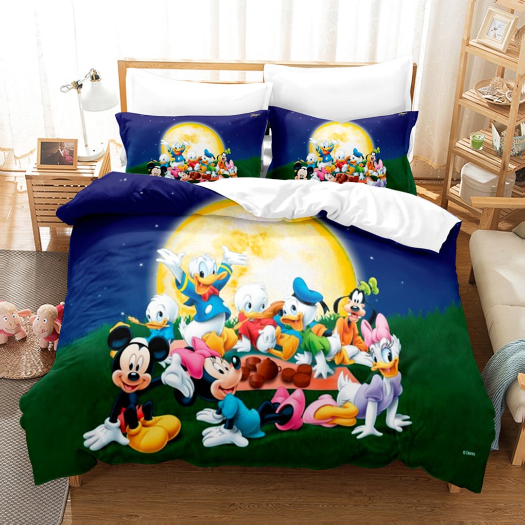 3D Printed Disney Mickey and Friends Bedding Set Duvet Cover - Etsy