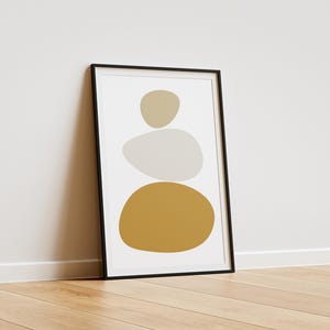 Balance Poster, Balancing Stones Art Print, Meditation Rocks Poster ...