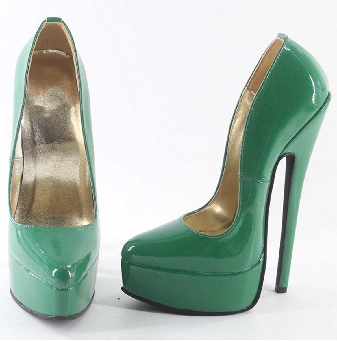 Retro Platform Stiletto Heels Hand Made in Real Leather 18 or - Etsy