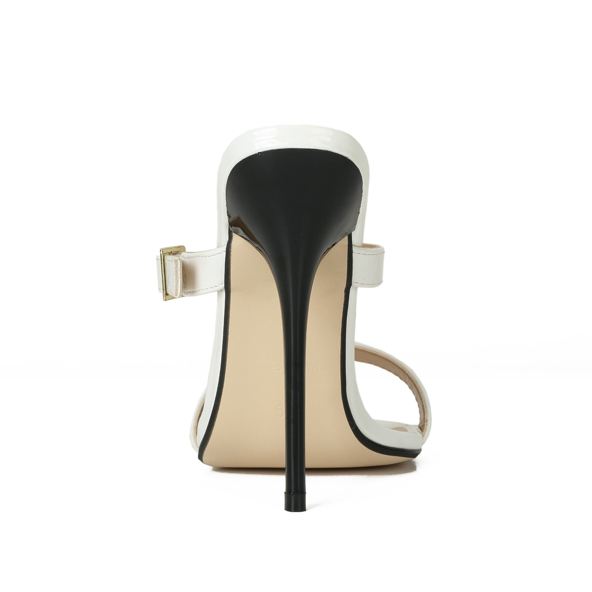 Extreme Thin Stiletto Heel 13cm Barely There High Heels Sandals Round ...