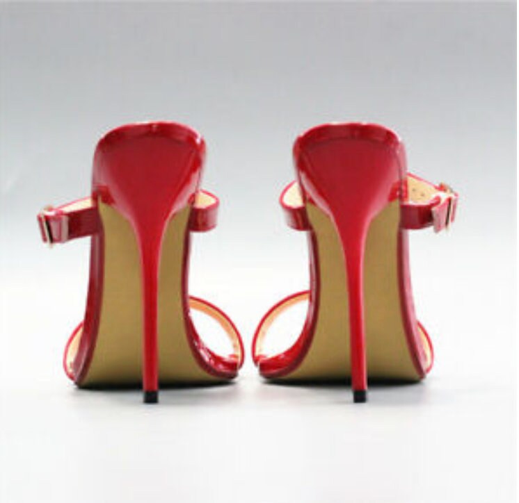 Extreme Thin Stiletto Heel 13cm Barely There High Heels Sandals Round