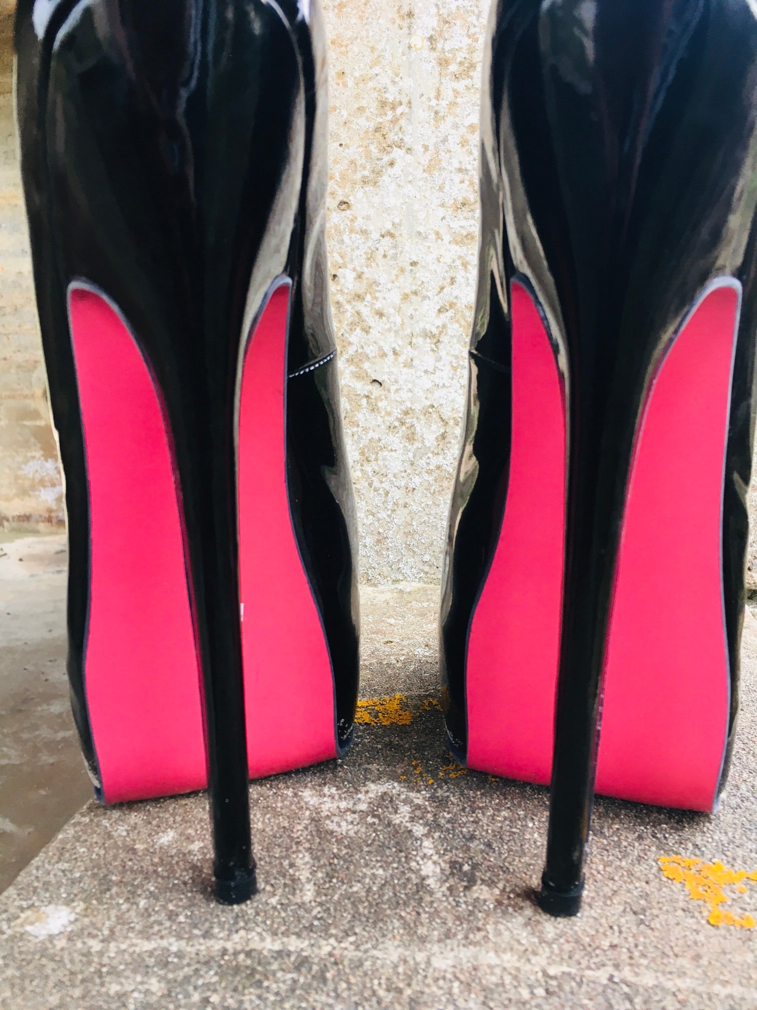 Pink Sole Pointy Toe Stiletto Platform Heels Hand Made in Real Leather ...