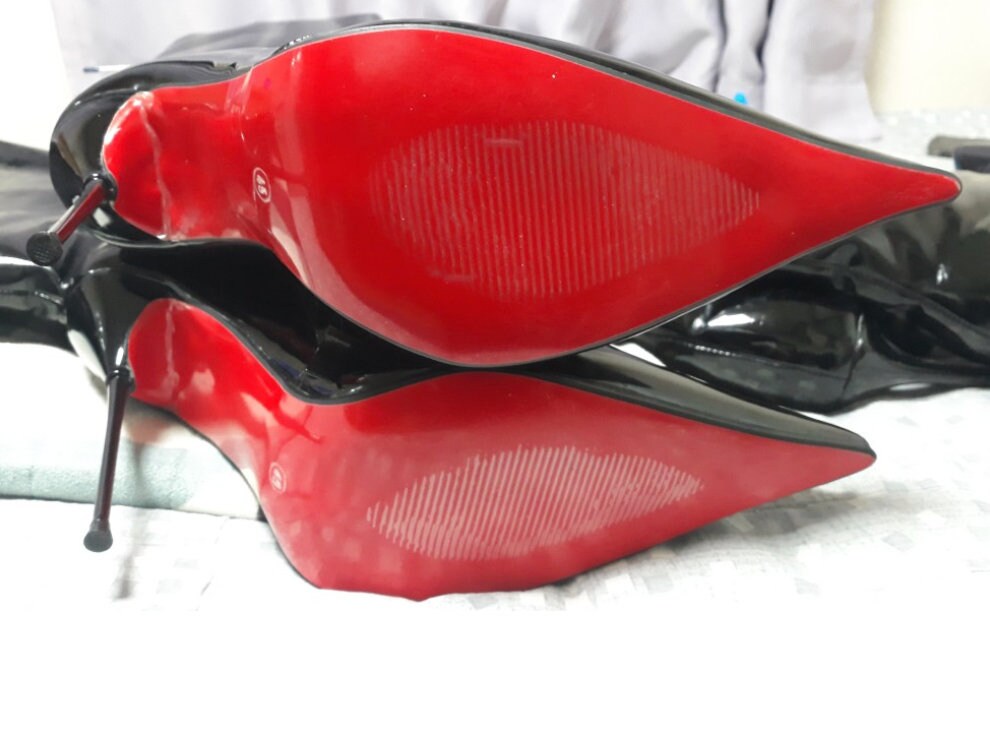 Hand Made SEXY STILETTO Metal High Heel Boots 16cm With Red - Etsy