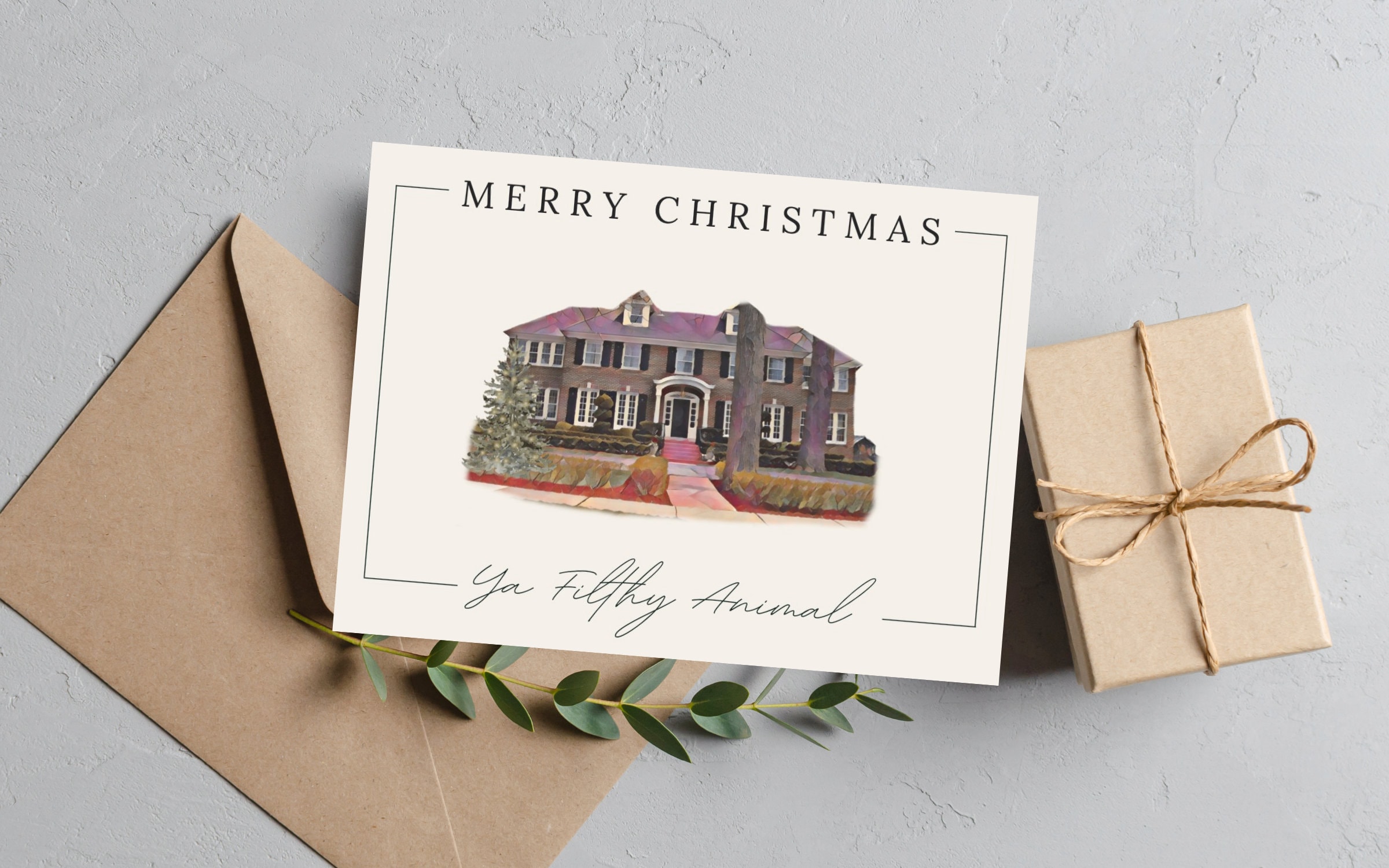 INSTANT DOWNLOAD Printable Home Alone Christmas Card - Etsy