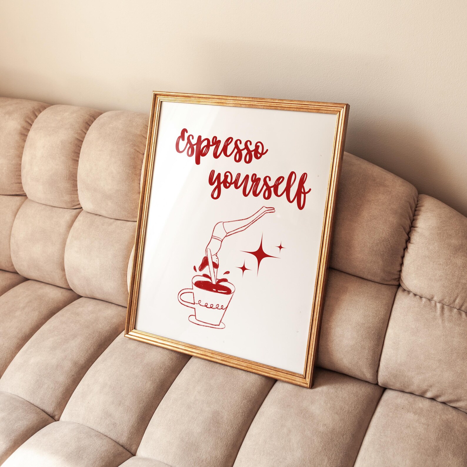 Funny Kitchen Poster | Digital Download Wall Art | Minimalist Cooking ...