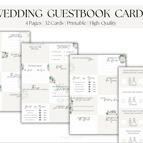 Wedding Guest Card - Etsy