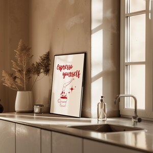 Funny Kitchen Poster | Digital Download Wall Art | Minimalist Cooking ...