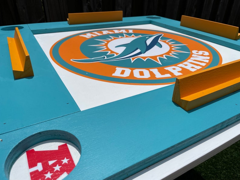 Miami Dolphins Domino Table - Etsy