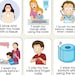 Personal Hygiene Flash Cards Home School Learning Children Toddler Kids ...