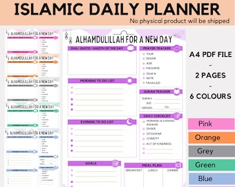 The Muslim Daily Journal Printable Salah Tracker, Salah Journal, Duaa ...