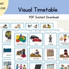 Visual Timetable Botanical Editable – 90+ Routine Cards KS1 KS2 | Calm ...