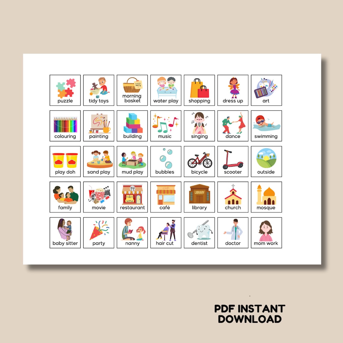 Daily Routine Chart Home School Routine Cards Children Kids Day Chart ...