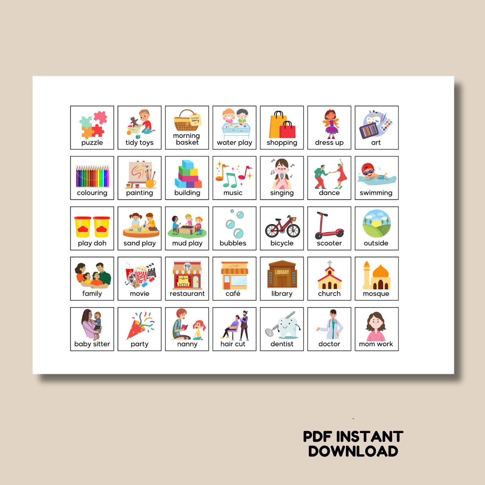 Daily Routine Chart Home School Routine Cards Children Kids Day Chart ...